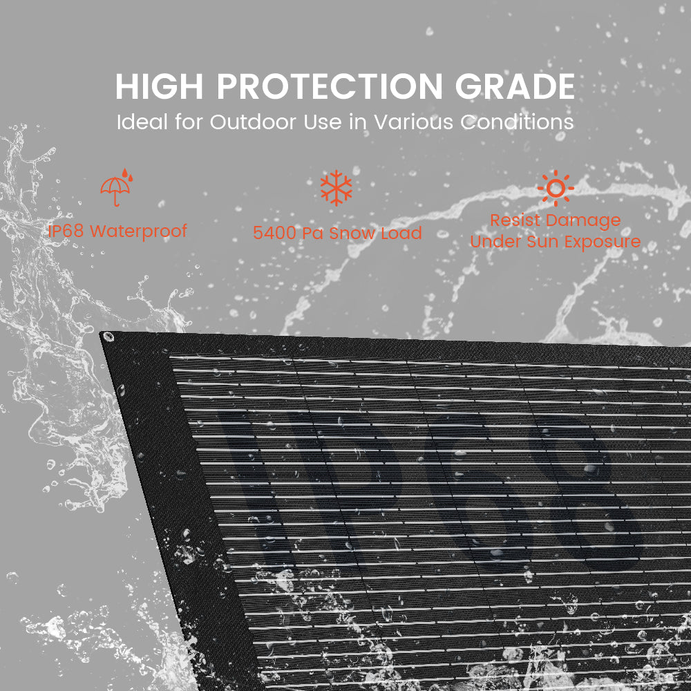 100W Flexible Monocrystalline Solar Panel丨Lightweight, Durable丨Nurzviy